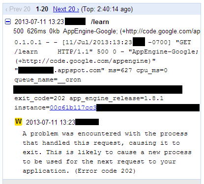 Error Code 202 – Learn Google