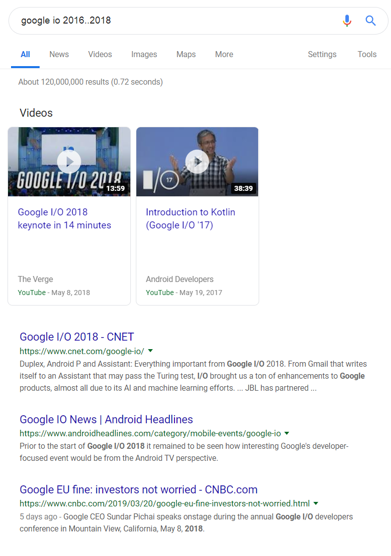 Google Search Operator The Number Range Learn Google